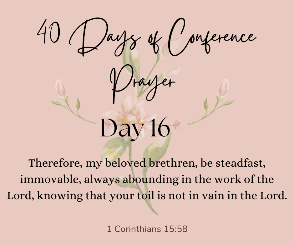 ACFW Conference Prayer: Day 16 - ACFW