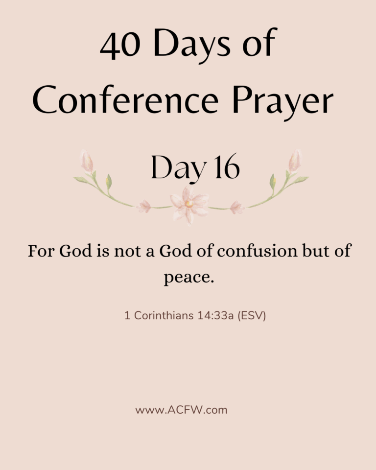 ACFW 2025 Conference Prayer, Day 16 - For Technology to Work - ACFW